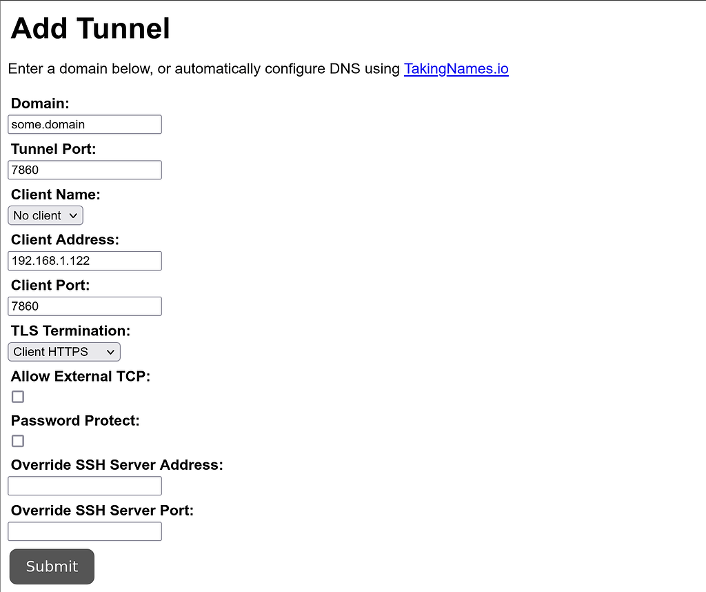 Pointing to a server in LAN - boringproxy - IndieBits
