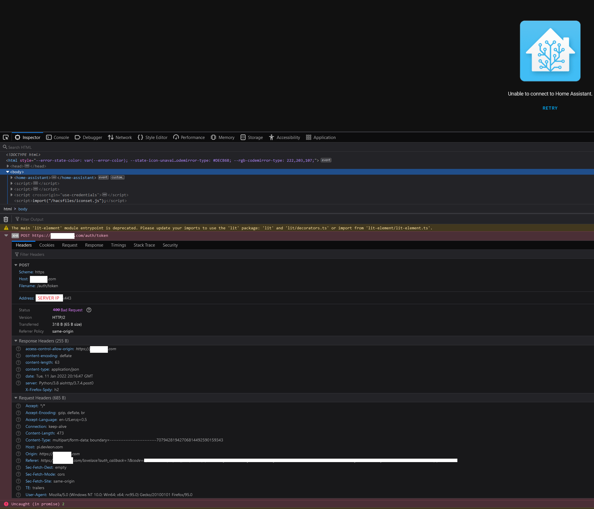 Issues with Home Assistant - boringproxy - IndieBits